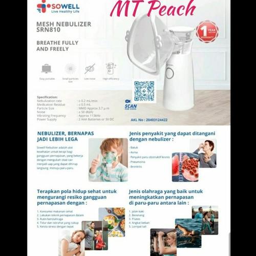 Jual ALA BANTU PERNAFASAN SOWELL MESH NEBULIZER SRN810 ALAT BANTU ...