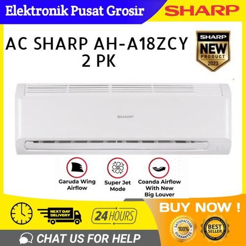 Jual AC SHARP 2 PK AH-A18ZCY / AH-A18ZCYN SHARP AC 2 PK 18 ZCY LOW WATT R32 - Kota Bekasi ...