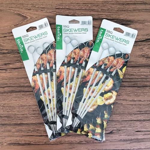 Jual Barbeque Skewer 6 Inch 4 Pcs TS-6 Tusuk Sate BBQ Stainless Tanica ...
