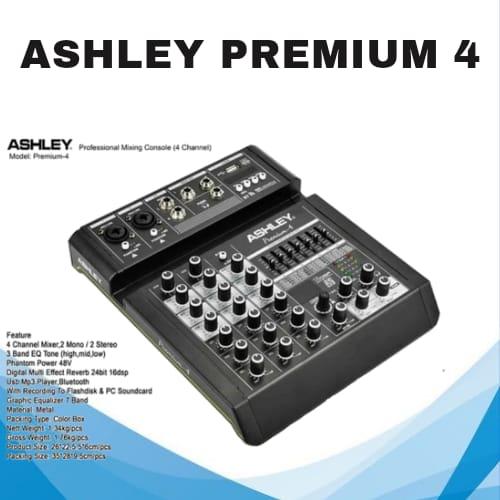 Jual mixer 4 channel ashley premium 4 usb - premium 4 - Kab. Bantul ...