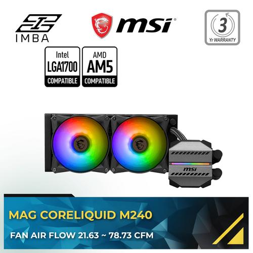 Promo MSI MAG CORELIQUID M240 [AiO LIQUID COOLING] Cicil 0% 3x ...