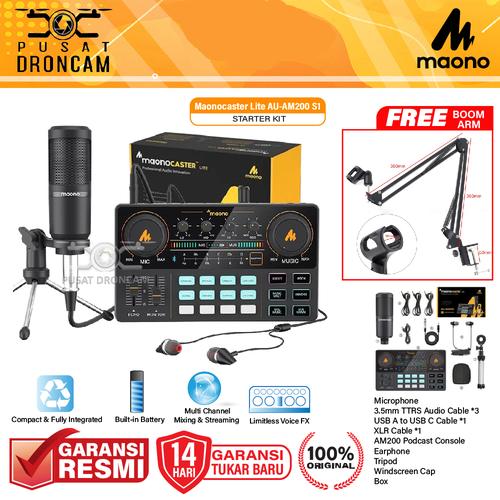 Promo Maono Caster Lite AU-AM200 S1 Starter Kit Microphone Live ...