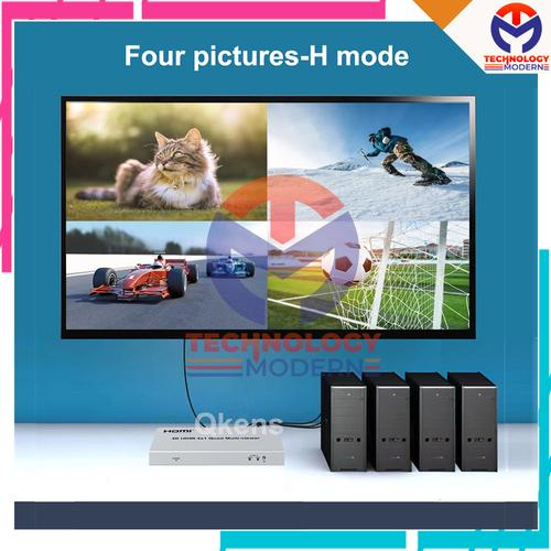 Jual 4K HDMI 4x1 Quad-Viewer (4 Input 1 Output) Support Seamless ...