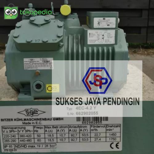 Jual Compressor Bitzer 4EC-4.2Y / Kompresor Bitzer 4EC-4.2Y - Jakarta ...