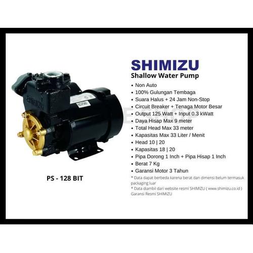 Jual Shimizu PS 128 BIT Pompa Air Sumur Dangkal Non Auto - Kab. Sidoarjo - Malzd | Tokopedia