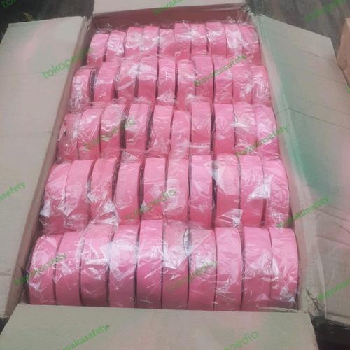 Jual Flagging Tape Pink 1" x 50mtr / Pita Penanda Survey Pink 24mm x 50 ...