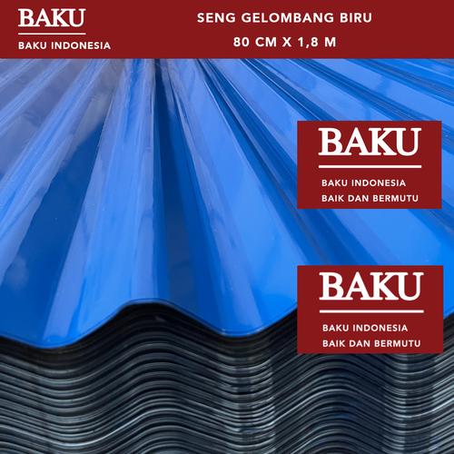 Jual Seng Gelombang Biru 1,8m / Seng Gelombang 80cm x 1,8m - Kota ...
