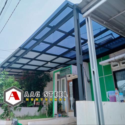 Jual Kanopi Baja Ringan Atap kombinasi Uvc dan solarflat - Kota Depok ...