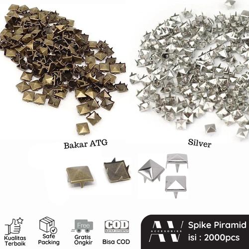 Jual AVACC Stud Paku Piramid Spike Punk Accessories Lancip dan Murah ...