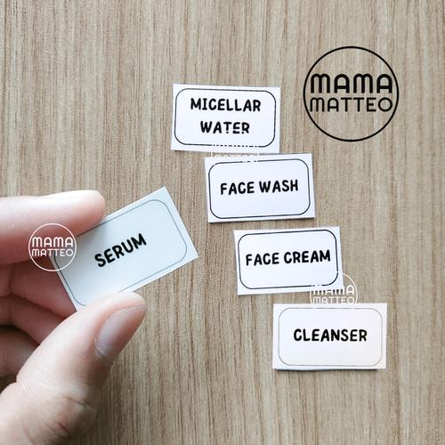Jual STICKER BENING Label Botol Pouch Refill Travel Stiker Face Wash ...