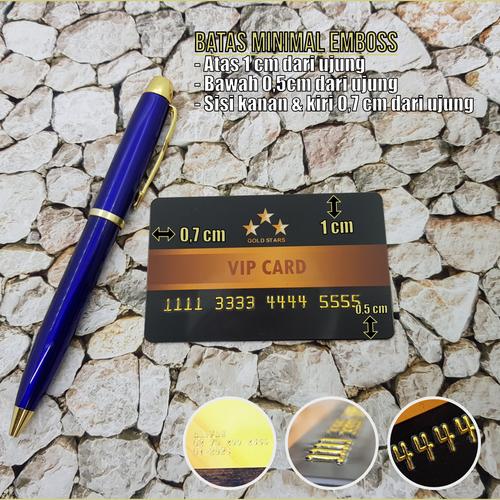 Jual CETAK MEMBER CARD BAHAN PVC stdATM + EMBOSS - cetak 1001-5000 ...