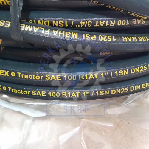 Jual Hose Hydraulic 1" inch R1AT- SAE 100- 105 BAR / 1520 PSI ...