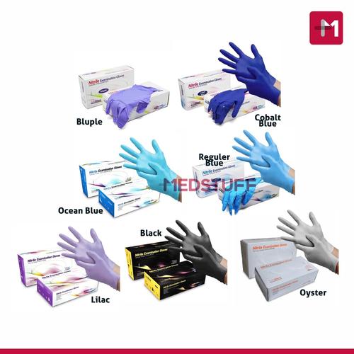 Jual Sarung Tangan Nitrile / Handscoon Nitril Safeglove - Ocean Blue, L ...
