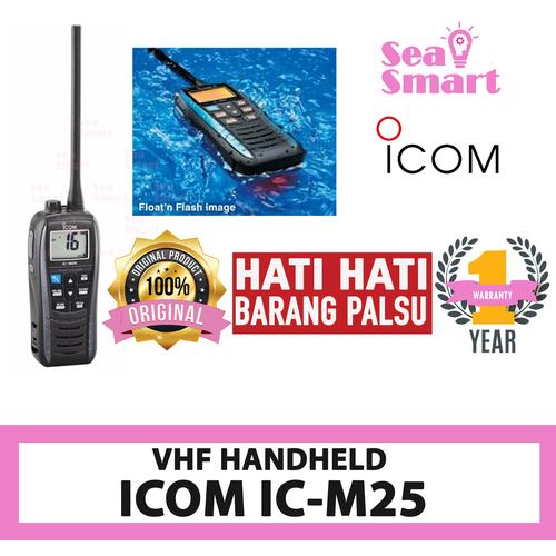Jual HT MARINE ICOM IC M25 / VHF HANDHELD ICOM IC-M25 ORIGINAL GARANSI ...
