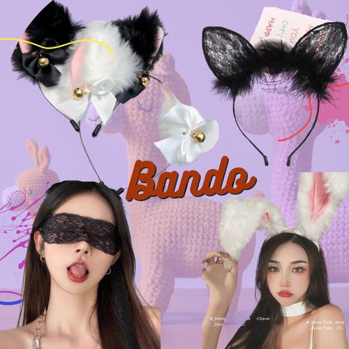 Jual Bando bell kucing kalung collarbone Headband Ear Halloween Cat ...