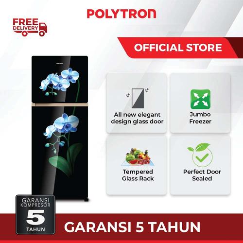Promo POLYTRON Kulkas 2 Pintu Belleza 240 liter PRW 25 Cicil 0% 3x ...