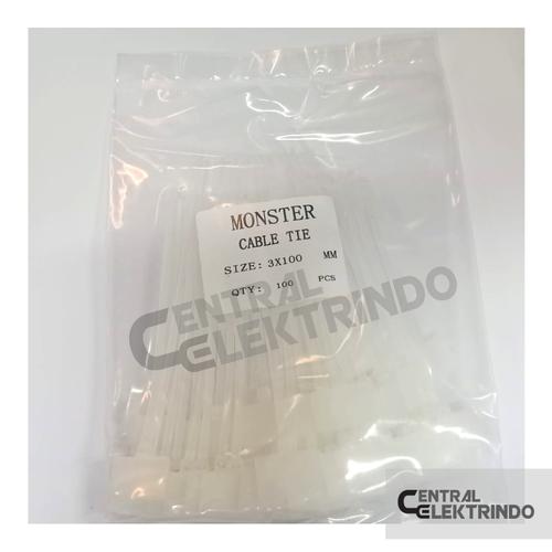 Jual LABEL Kabel Ties Cable Tie 3 x 10cm Maker Name Tag 3x100mm 100pc ...