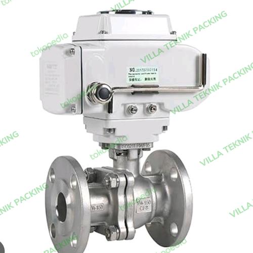 Jual Motorized Electric Actuator Ball Valve Flange 6" inch Stainless ...