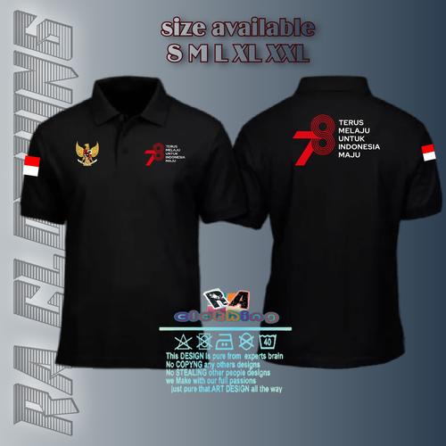 Jual POLO SHIRT HUT RI KE 78 KAOS KERAH DIRGAHAYU RI KE 78 - Merah, S ...