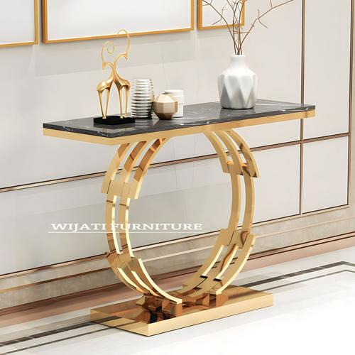 Jual Meja Konsol Marmer Stainless Gold - Meja Konsul - Console Table ...