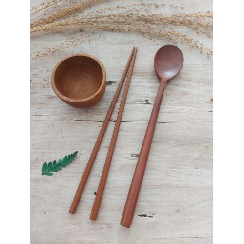 Jual Set Sumpit Kayu - Sumpit makan / Set Alat Makan Kayu - Kota Bekasi ...