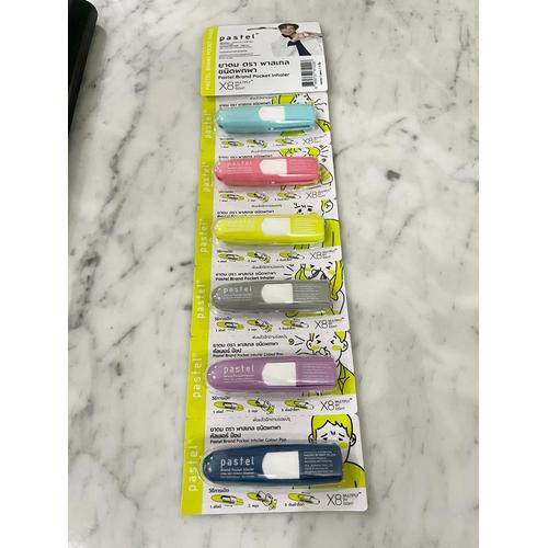 Jual pastel pocket inhaler thailand / Pastel Inhaler 2in1/inhaler ...