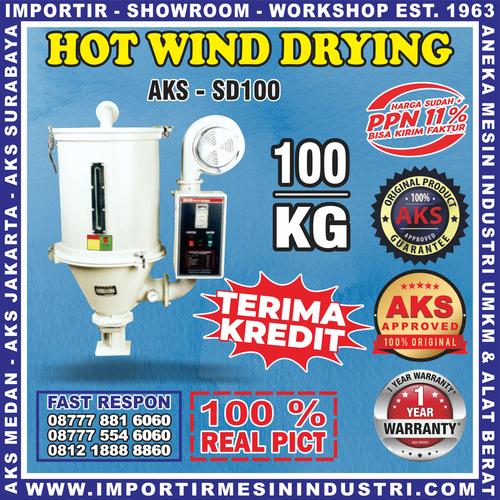 Jual Mesin Pengering Pemanas Biji Plastik Hopper Dryer 6 Kw AKS - SD100 ...