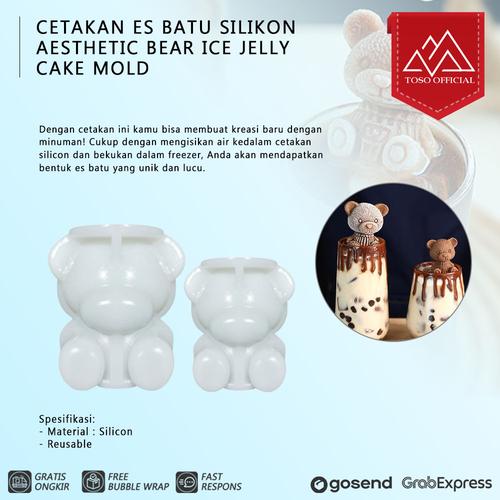 Jual CETAKAN ES BATU PUDING SILIKON MOTIF BERUANG BEAR ICE JELLY CAKE ...