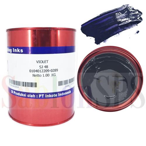Jual TINTA SABLON GELAS KACA/ BESI SJ 48 VIOLET 1KG BASIS MINYAK ...