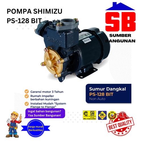 Jual POMPA AIR SUMUR DANGKAL SHIMIZU PS 128 PS-128 BIT ORIGINAL PS128 ...