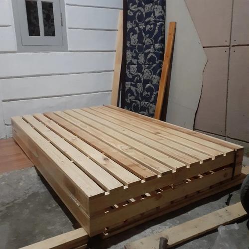 Jual Divan Kasur Kayu Jati Belanda Dipan Palet tatakan - vernish, 100 x ...