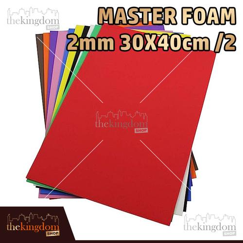 Jual Master Foam Warna 2mm 30x40cm /2 Set Bahan Kerajinan Tangan Art Craft - Biru Muda - Jakarta ...