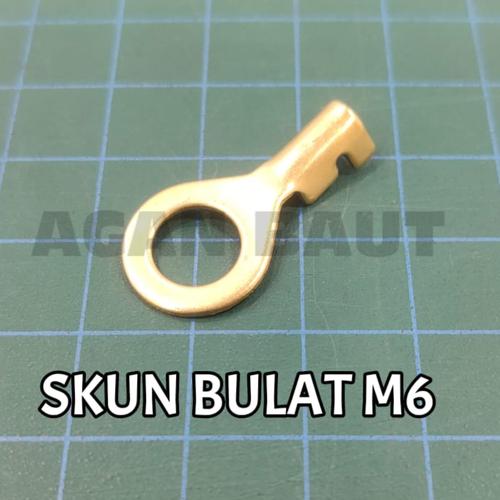 Jual [PER 10 PCS ] Terminal Skun Bulat M6 (6 mm) / Skun Aki / Terminal ...
