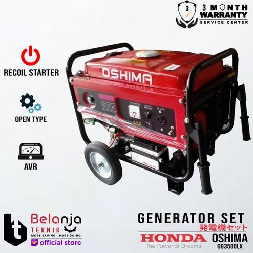 Jual Honda Oshima Mesin Generator Set OG 3500 LX 2000 Watt Genset ...