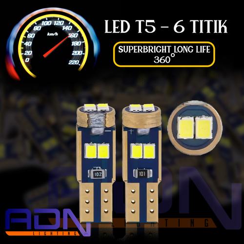 Jual Lampu LED T5 Speedometer Dashboard 6 titik mata SMD SUPERB Mobil ...