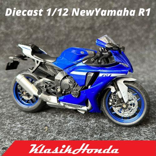 Jual Diecast 1/12 New Yamaha YZF R1 2020 - Biru - Jakarta Timur ...
