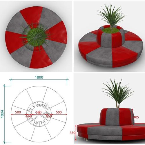 Jual sofa ruang tunggu / sofa Lobby / sofa ruang tunggu bulat / sofa ...