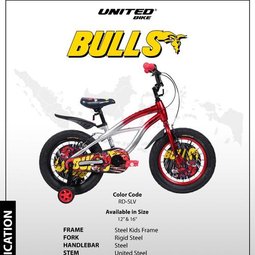 Jual Sepeda Anak BMX United Bulls 16 Inch new color - Kab. Bekasi ...
