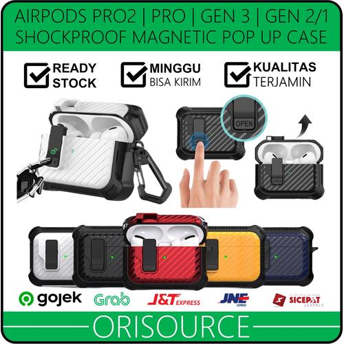 Promo Casing AirPods Pro2 Pro Gen 3 2 1 Case Magnetic Pop Up Safety ...