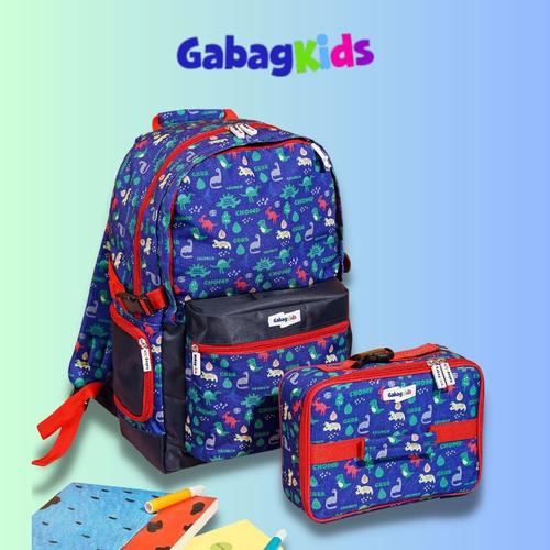 Promo Tas Ransel dan Bekal Anak Gabag Kids Dinosaur ( Bundling ...