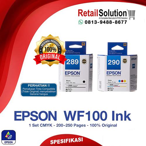 Jual Original Catridge Tinta Epson WF100 WF-100 - T289 T290 289 290 - 1 ...