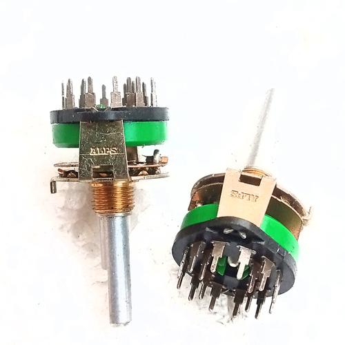 Jual potensio switc selector ALPS japan 4x3 rotary hijau - Kota ...