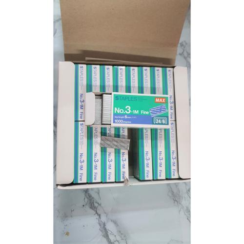 Jual MAX Isi Staples Max Besar No. 3-1M / Refill Stapler No.3 1M ...