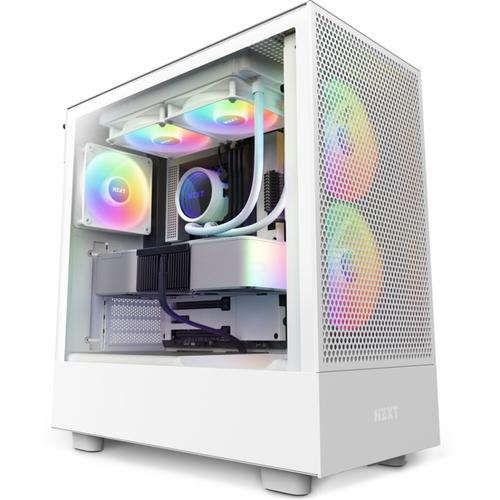 Promo NZXT H5 FLOW RGB - ATX GAMING CASE - RGB - WHITE Cicil 0% 3x ...