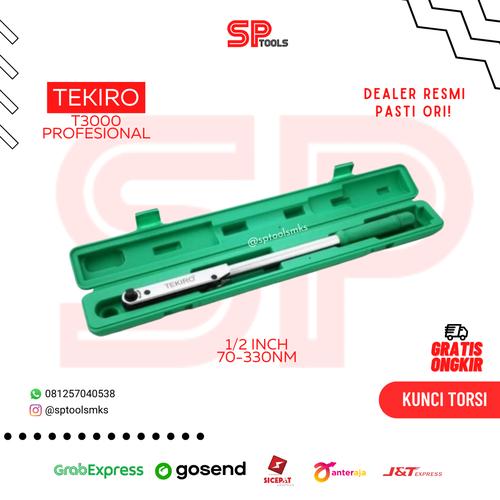 Jual KUNCI TORSI TORQUE WRENCH MOMEN TEKIRO PROFESIONAL 1/2" T3000 70 ...
