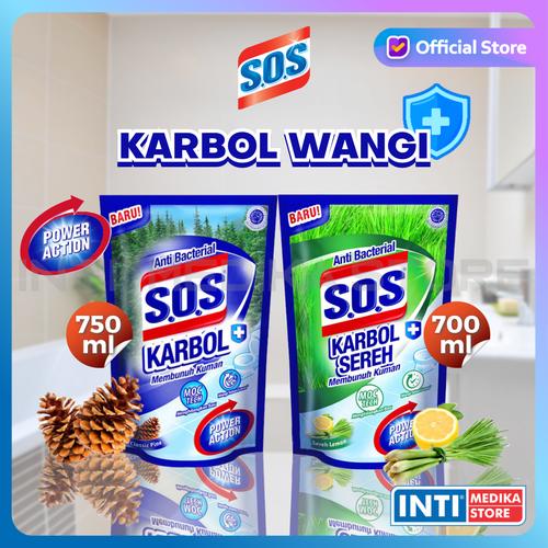Promo SOS - Karbol Cairan Pembersih Lantai Wangi Kamar Mandi REFILL ...