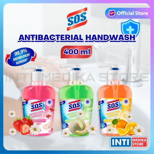 Promo SOS - Hand Wash + Pump 400ml | Hand Soap | Sabun Cair Cuci Tangan ...