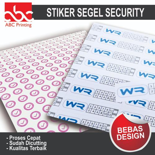 Promo Sticker Segel Garansi Bahan Pecah Telur FULL COLOR + CUTTING ...