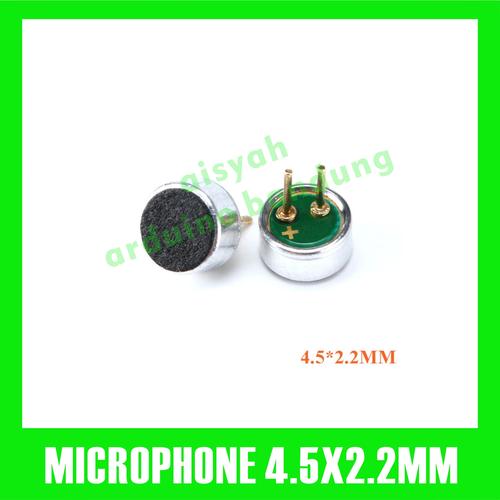 Jual Microphones 4.5x2.2mm Capacitive Electret Mic 4.5*2.2mm - Kota ...