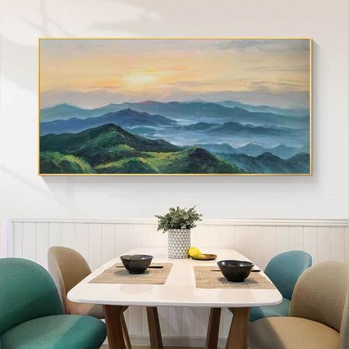 Jual lukisan pemandangan gunung | hiaaan dinding - 80cm×150cm - Kab ...